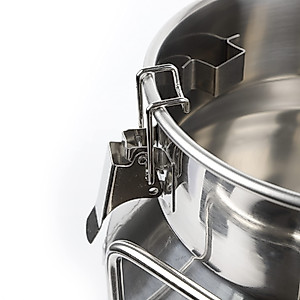 LOYALHEARTDY 20 L /5.3 Gallon 304 Stainless Steel Milk Can, Heavy Duty Milk Transport Cans with Sealed Lid Jug Milk Jug for Milk Storage Transportation (US Stock)