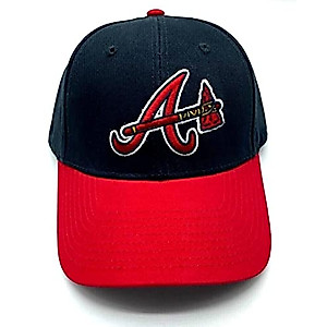 Fan Favorite Officially Licensed Atlanta Baseball Team Tomahawk Embroidered MVP Adjustable Hat Multicolour One Size
