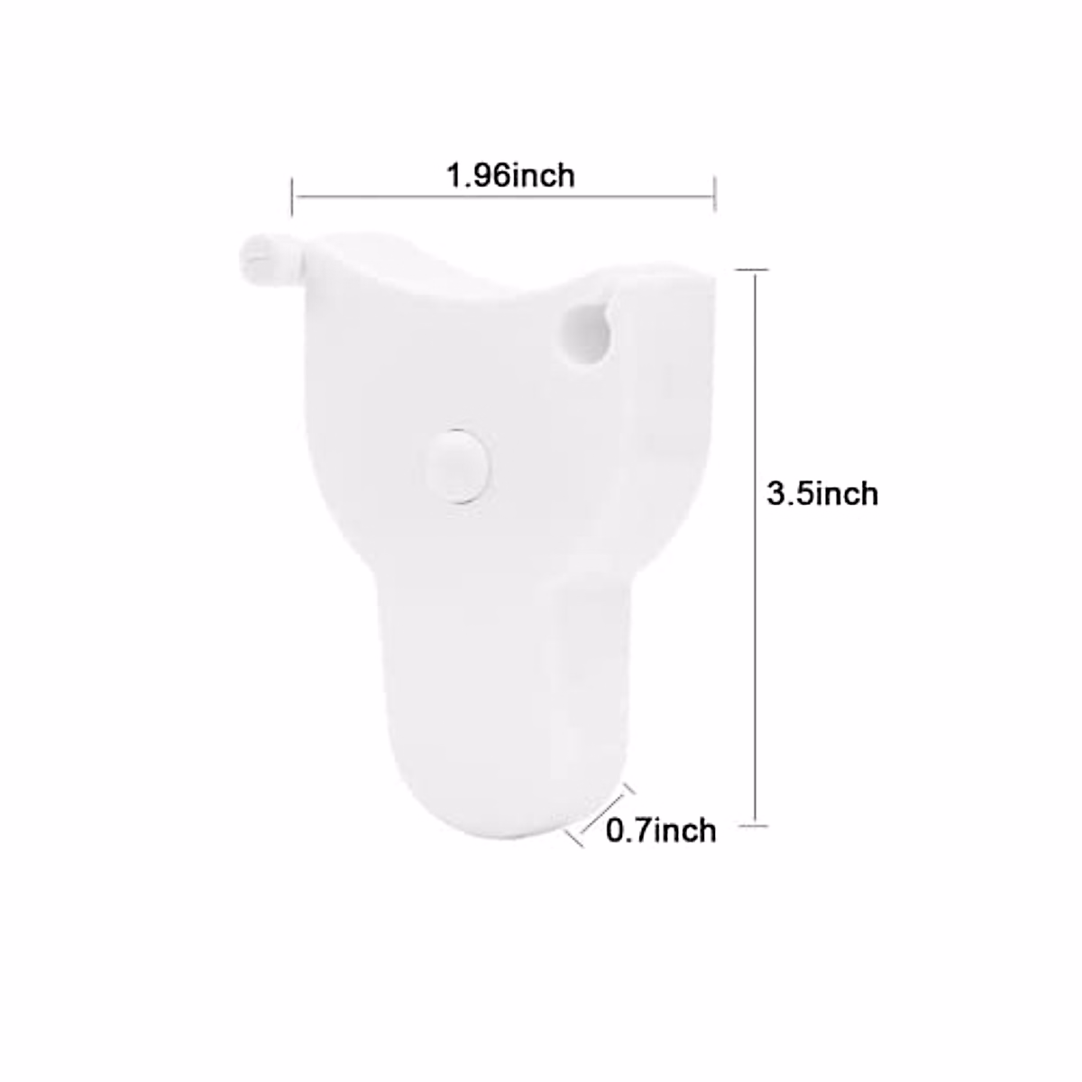 Automatic Retractable Body Measure Tape - 60 inch Telescopic Self Measuring Tape for Body Measurement and Weight Loss, Lock Pin and Push-Button Sewing Tapes-YAWALL(White)