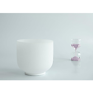 ALIOTH D Note Crystal Singing Bowl Sacral Chakra 7 inch with Carry Case Bag and Singing Bowl Mallet