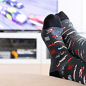 I'd Rather Be - Funny Socks Novelty Gift For Men, Women and Teens (Racing) One Size