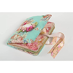 Mililanyo 8pcs 18 x 22inches (46x56cm) Cotton Fabric Green Pattern Pre-Cut Quilt Squares Fat Quarters Fabric Bundles for Sewing and Quilting