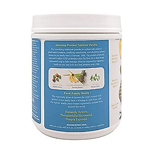 Amazing Grass DIGEST Vegan Protein Powder, Plant Based with Probiotics + Fiber to Manage Bloat, Tahitian Vanilla, 15 Servings