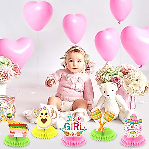 Taco Bout A Baby Decorations for Girl, Taco Baby Shower Honeycomb Centerpiece Mexican Baby Shower Decorations Taco About a Baby Shower Decorations Taco Baby Shower Centerpieces for Girls Party Decor