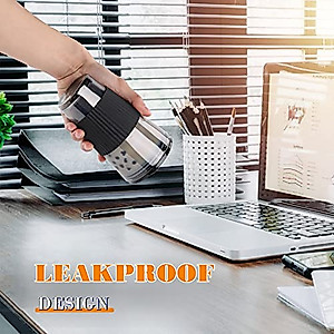 Glass Tumbler with Lid and Straw, Leakproof Glass Cups with Lids and Straws, 3-Way to Drink Drinking Glasses, Iced Coffee Cup Silicone Sleeve Smoothie Cup, Boba Cup for Travel Office Picnic (black)