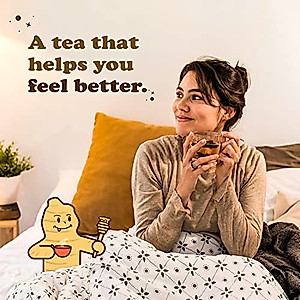 Pocas Honey Ginger Tea - Instant Tea Powder Packets with Ginger Honey Crystals Tea, Non-GMO/Gluten Free/Caffeine Free, 20 Count (Pack of 2)