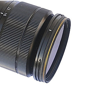 Fotasy 52mm Ultra Slim Circular PL Lens Filter, Nano Coatings MRC Multi Resistant Coating Oil Water Scratch, 16 Layers Multi-Coated 52mm CPL Filter