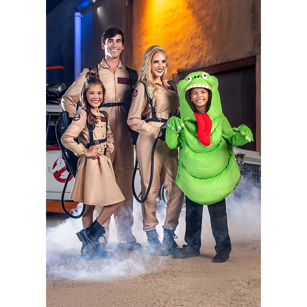 Deluxe Plus Size Ghostbusters Halloween Costume | Adult Ghostbusters Jumpsuit Uniform with Proton Pack for Men 4X Brown