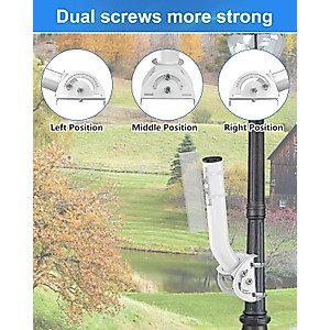 Universal Antenna Mount, 12" Adjustable J Pole Mounting with Weather Proof, Pole and Wall Mounted Bracket Mount for Wireless Bridges,AP,Access Point,Starlink Satellite,Weather Station,WiFi Router