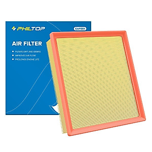 PHILTOP Engine Air Filter CA10755 Replacement for 2011-2021 Grand Cherokee 3.6L/V8 5.7L/V8 6.4L, 2012-2017 Camry V6 3.5L, 2014-2019 Highlander L4 2.7L/V6 3.5L, 2013-2018 Avalon V6 3.5L