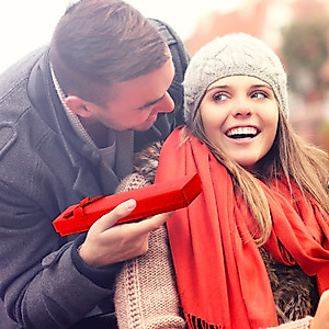 Lainrrew 12 Pcs Jewelry Gift Boxes, Cotton Filled Cardboard Paper Jewelry Box Gift Cases Bulk Necklace Earring Bracelet Ring Gift Box for Birthday, Wedding, Mothers Day, 2 x 9.5 x 0.78Inches (Gold)