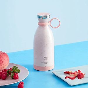 Suomi Personal Blender for Shakes and Smoothies with rechargeable USB blender cup, Portable Blender (Pink)