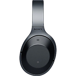 Sony MDR-1000X/B Black Hi-Res Bluetooth Wireless Noise Cancelling Headphones (Renewed)