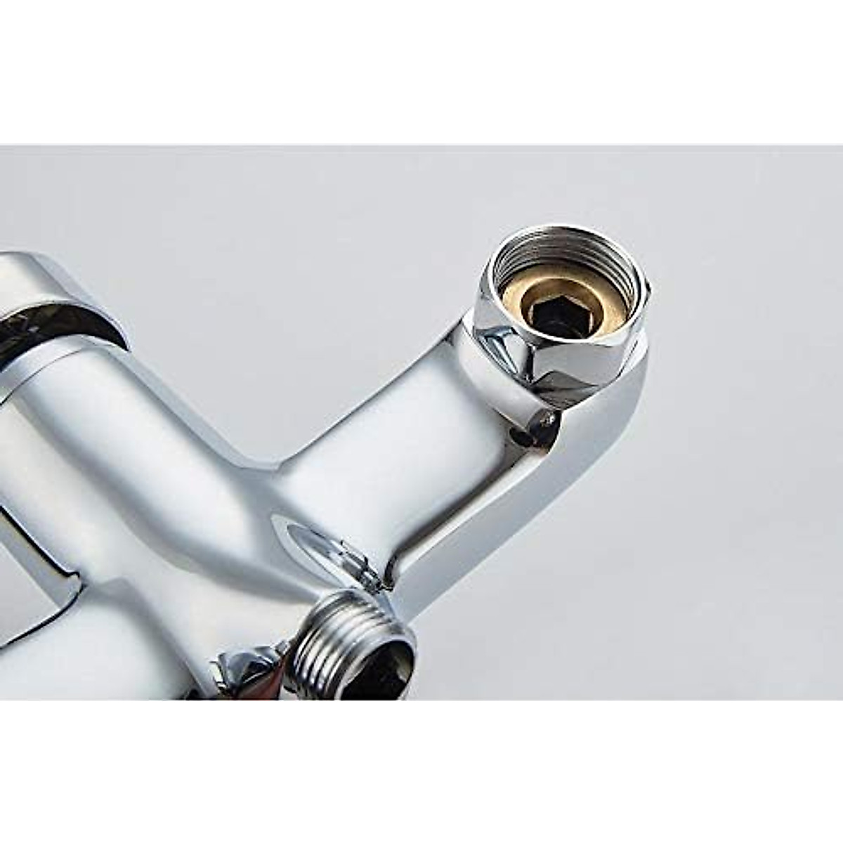 Kitchen Taps 1 Set Bathtub Faucets Chrome Brass Cold and Hot Water Mixer Chrome Finished Tap Shower Bathtub Faucet Single Handle