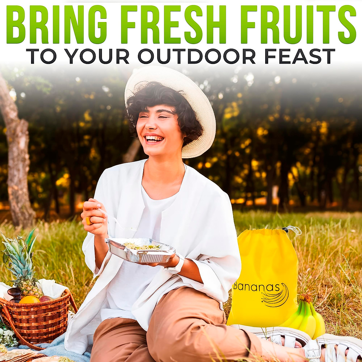 Banana Bag Yellow Products Bag - Fruit and Vegetable Storage Magic Bag Fruit Organizer for Refrigerator Reusable Grocery Bags - Washable Storage Bag Potato Sack Reusable Food Saver Bags Seed Sack Bags