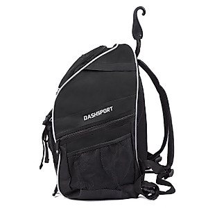 DashSport Baseball Bag Softball Backpack Bat Bag | T-Ball Equipment and Softball Bag | Bat Pack (Black)