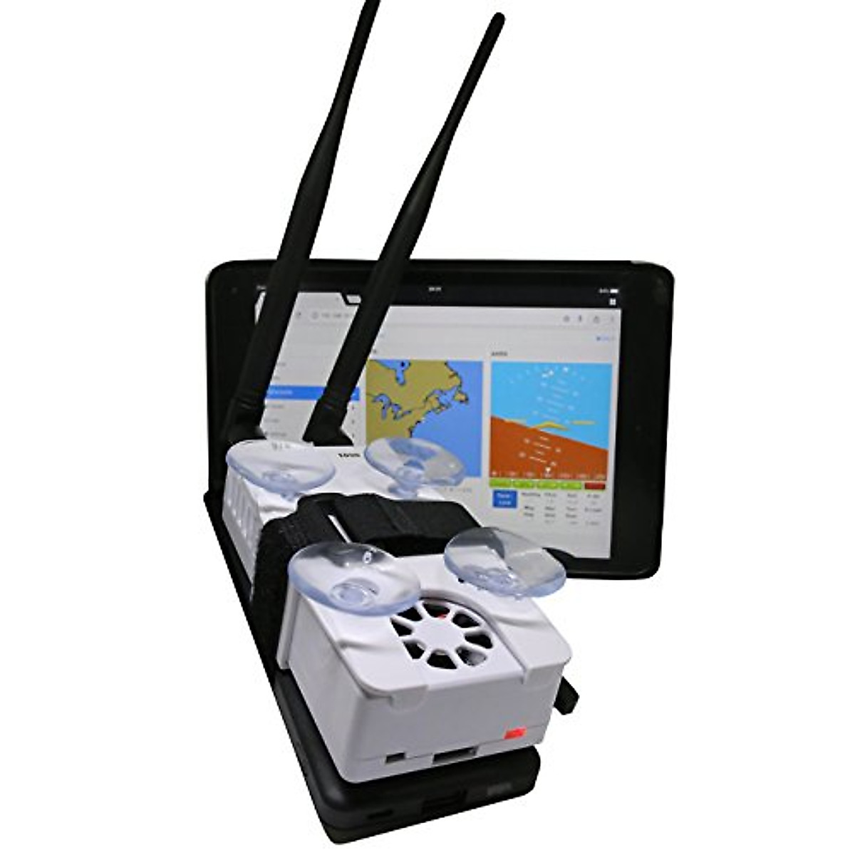 Stratux ADS-B Dual Band Receiver Aviation Weather and Traffic - External WAAS GPS, AHRS, Battery Pack, Suction Mount, Antennas, SDR