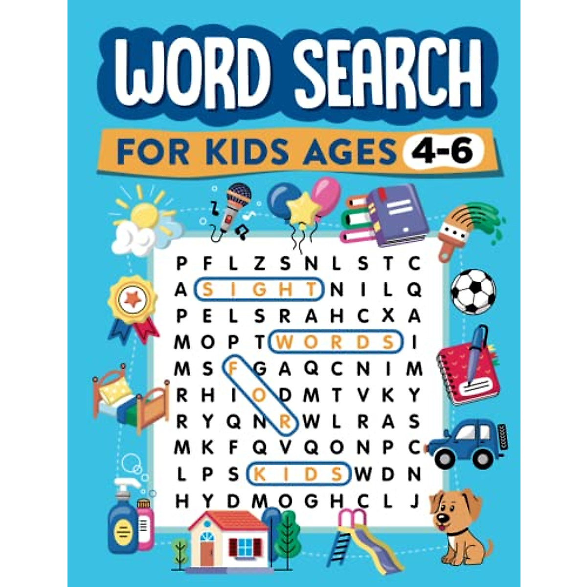Word Search for Kids Ages 4-6: Sight Words for Kids