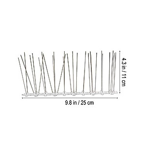 Cabilock 2. 5M Anti Pigeon Spikes Multi Purpose Fence Roof Mailbox Window Bird Pigeon Prof Spike Rodent Deterrent Spike Device for Home Garden