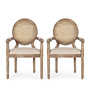 Christopher Knight Home Judith DINING CHAIR SETS, Wood, Beige + Natural