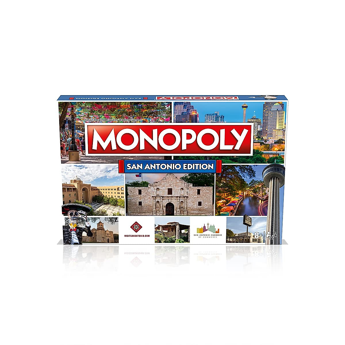 Monopoly Board Game San Antonio Edition: 2-6 Players Family Board Games for Kids and Adults, Board Games for Kids 8 and up, for Kids and Adults, Ideal for Game Night