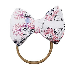 X8W6A7+ Toddler Infant Baby Boys Girls Stretch Solid Lace Flower Hairband Headwear Headband Elastics (xka1-G, One Size)