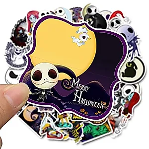 Stickers| 50 PCS | Vinyl Waterproof Stickers for Laptop,Skateboard,Water Bottles,Computer,Phone, Halloween Theme，(Halloween-50PCS)