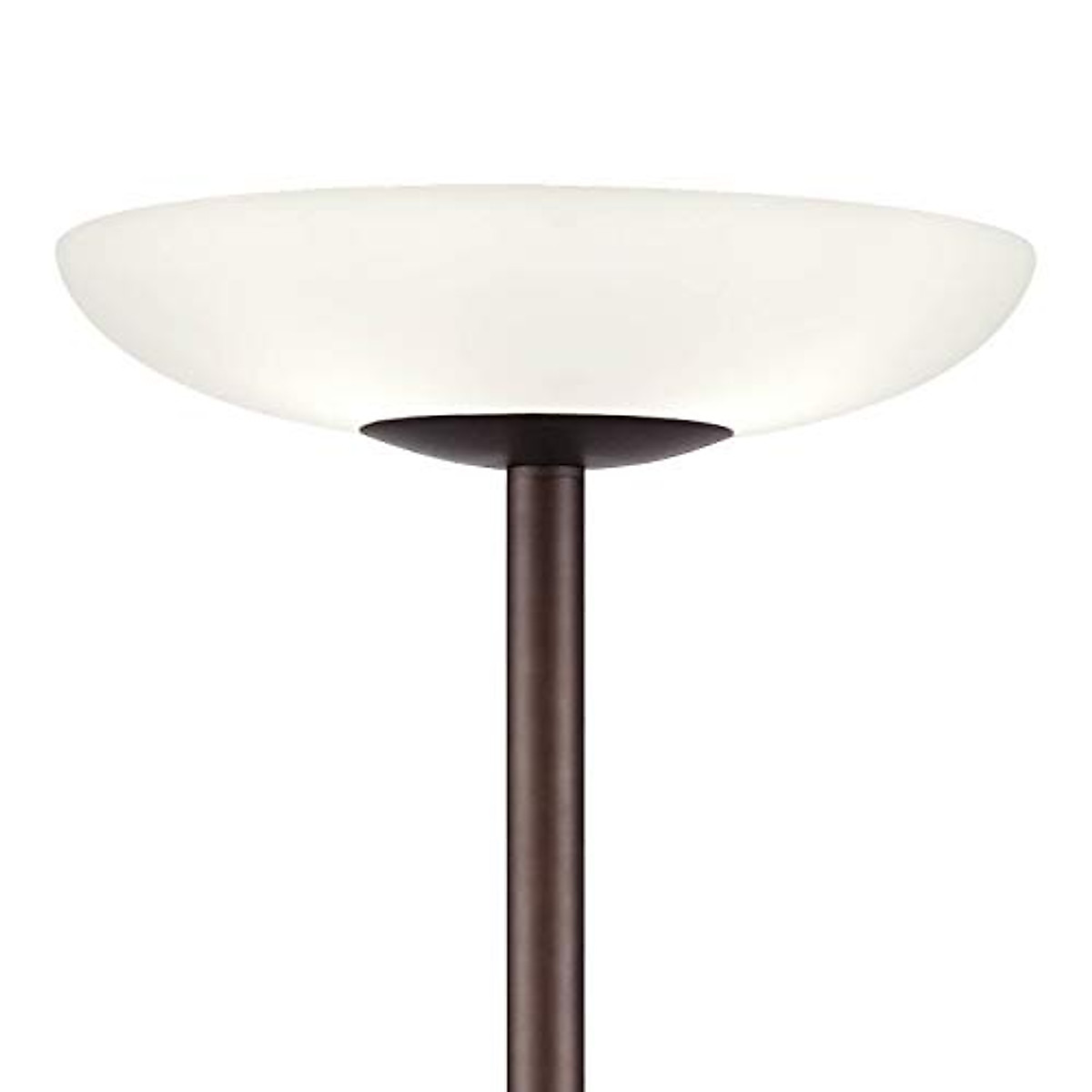 Possini Euro Design Meridian Light Blaster Modern Torchiere Floor Lamp 72" Tall Oiled Rubbed Bronze Frosted Glass Shade CFL Bulbs for Living Room Reading House Bedroom Home Office