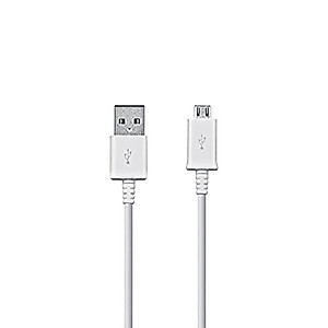 Samsung OEM Adapter with USB Sync Charging Cable - Non-Retail Packaging - White