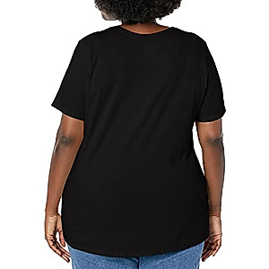 JUST MY SIZE womens Just My Size Women's Plus-size Graphic Short Sleeve V-neck T-shirt T Shirt, Big Love, 3X US
