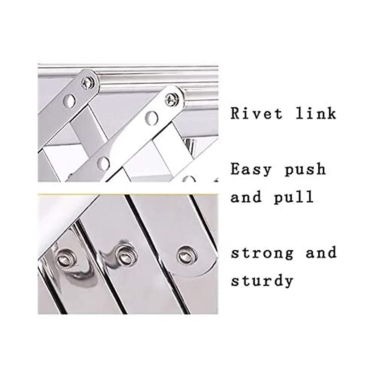 XMCX Foldable Clothes Drying Rack Wall Mounted 5 Rails Dryer Retractable Airer Bathroom Towel Rail Hooks Washing Cloth Line Stainless Steel Extendable Easy Storage (Size : 40cm)