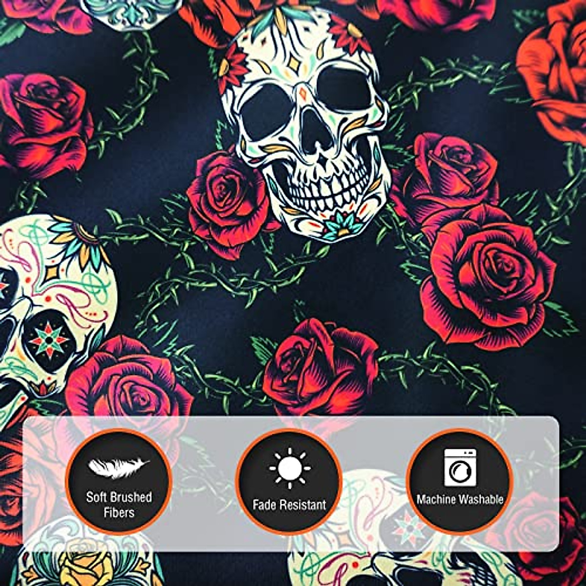 PurrNbark Halloween Dog Bandanas for Small Medium Large Breed Dogs and Cats Dog Bandana Girl Boy Scarf 2Pack Halloween Costumes Accessories Pumpkin Skeleton Ghost Pattern Black