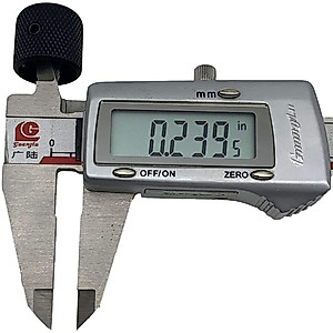 Dopro 2pcs Black Tele Telecaster Abalone Top Guitar Dome Knobs Bass Knobs with Set Screw and Wrench