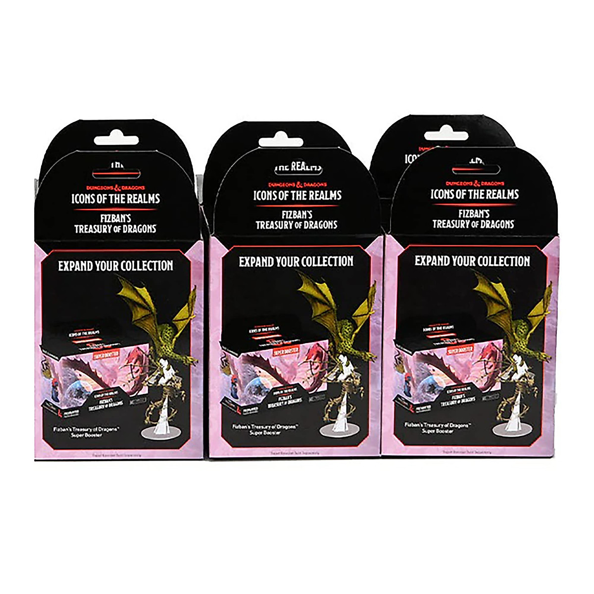 WizKids D&D Icons of The Realms: Fizban's Treasury of Dragons - Booster (Set22) - Contains 4 Miniatures, Pre-Painted, Pre-Assembled, Dungeons & Dragons