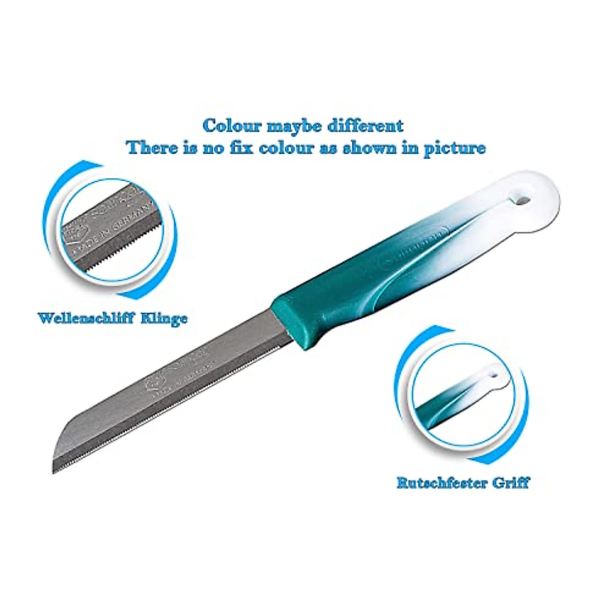 SMI –12 Pcs Paring Knife Set Vegetable Knife Serrated Fruit Knife Solingen Knife Made in Germany