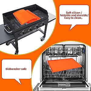 Silicone Protective Cover for 36" Blackstone Griddle,Heavy Duty Food Grade Silicone Grill Mat, Protect Griddle from Rodents, Insects, Debris, and Rust,All Season Cooking Protective Cover