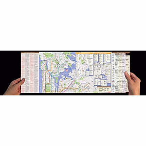 StreetSmart NYC Transit Map by VanDam-Laminated pocket size Transit map w/ subway, bus, ferry and train lines plus attractions in the Five Boros of ... Staten Island, 2024 Edition Map – Folded Map