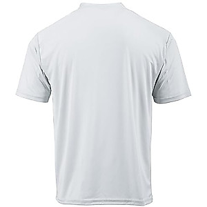 DRIEQUIP Men's Short Sleeve Moisture Wicking T-Shirt-XLT-White