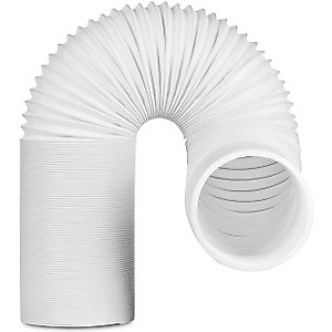 TURBRO Polypropylene Portable Air Conditioner Universal Exhaust Hose - 5 Inch Diameter, 78 Inch Length, Clockwise Thread