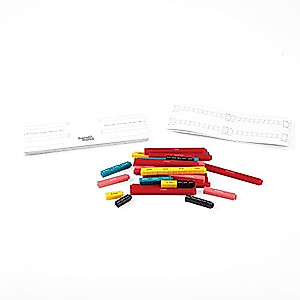 hand2mind Elapsed Time Rods, Telling Time, Math Manipulatives, Clocks for Kids Learning to Tell Time, Classroom Supplies for Teachers Elementary, Analog Clock Learning (Set of 74)