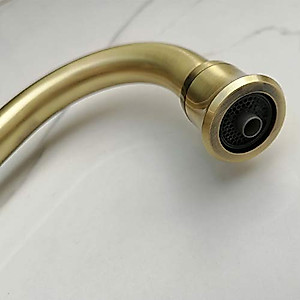 ROLYA Solid Brass 3-in-1 Filtered Water for Kitchen Sink Traditional Triflow Kitchen Mixer Tap Antique Bronze