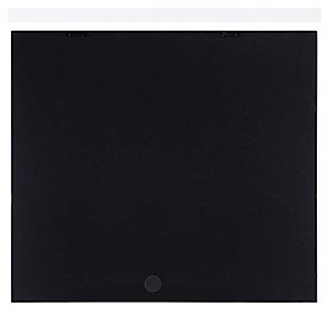 Gallery Solutions 18x16 Shot Glass Hinged Front Display Case, 18" x 16", Black