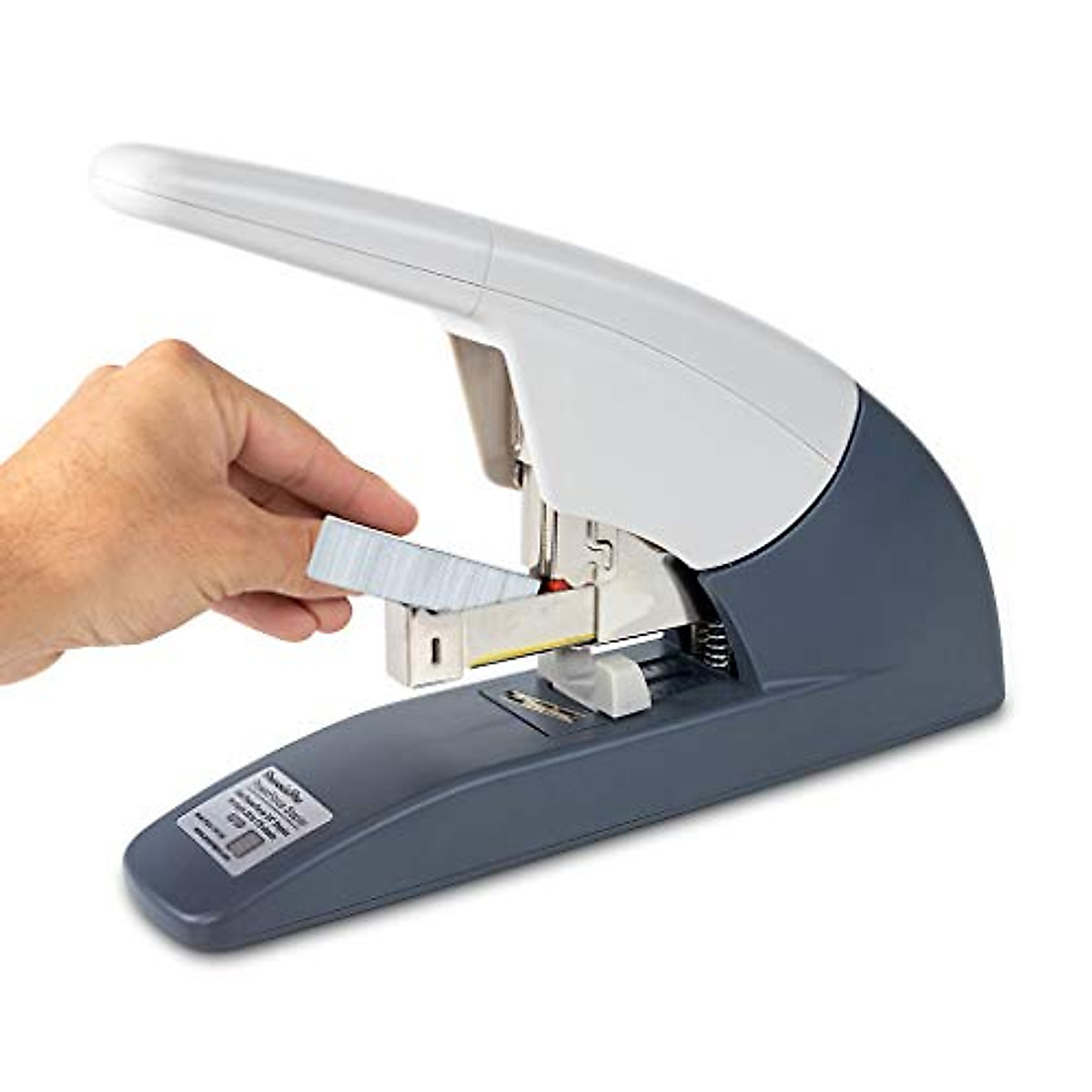 PraxxisPro PowerForce 175 Heavy Duty Flat Clinch Stapler, 20 to 175 Sheets Using one Size 3/4" Leg-Length Staple. for Home and Business. Includes 400 Staples and a Staple Remover.