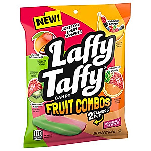 Laffy Taffy Candy, Fruit Combos, Individually Wrapped Mini Bars, 6 Ounce