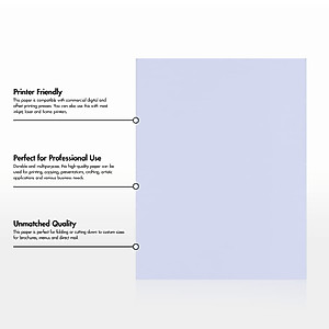 LUXPaper 8.5" x 11" Paper | Letter Size | Lilac Purple | 80lb. Text | 50 Qty