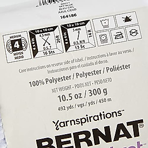 Bernat Baby Velvet Yarn, Sky Blue, 1 Count (Pack of 1)