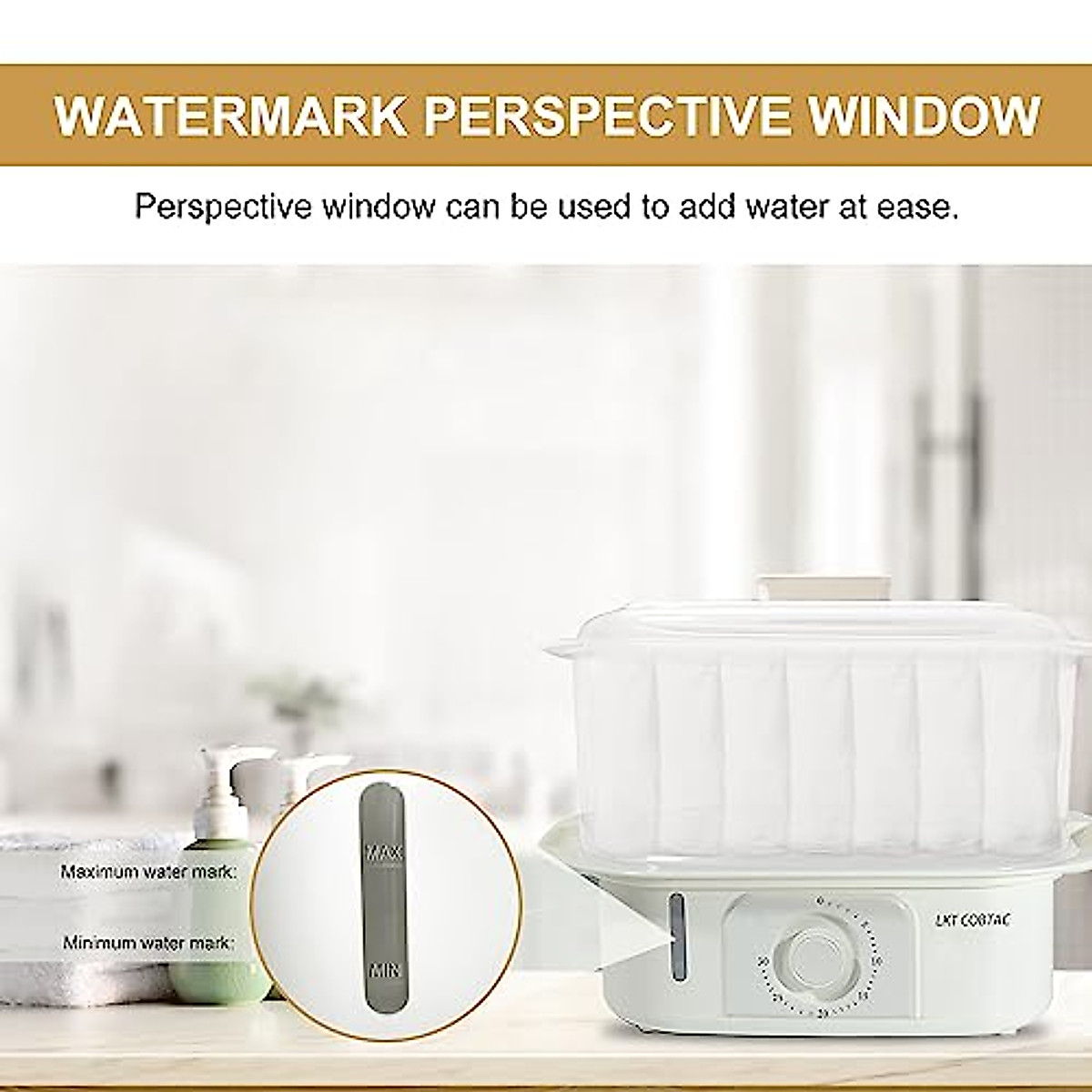 LKT COBTAC Towel Steamer,Portable Hot Towel Steamer,Small Towel Steamer with Quickly Heating in 10 Mins,Towel Steamer with Auto Off Timer,Large Capacity Towel Steamers