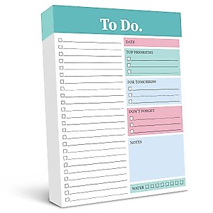 300 Sheets Daily to do List Notepad Notebook Library Card to do Planner Checklist Memo Writing Pad Schedule Note Pad Reminder Office Planning Homework Pad for Task, 6" x 8"(To Do)