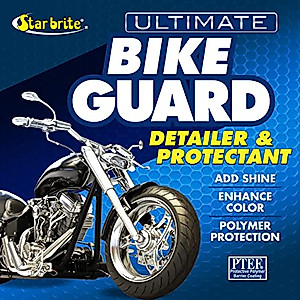 STAR BRITE Ultimate Bike Guard - Motorcycle Detailer & Protectant Spray - Remove Road Grime, Add Shine & Protect in 5 Minutes (098022)