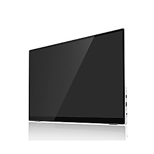HONGFEISHANGMAO Monitor 1080P Portable Monitor 13.3'' HDR FHD IPS Touchable Computer Display with USB-C HDMI Desktop Stand for Xbox PS4 Switch Laptop PC Phone Gaming Monitor (Color : Black)